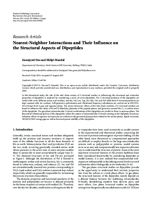 (PDF) Research Article Nearest-Neighbor Interactions and Their ...