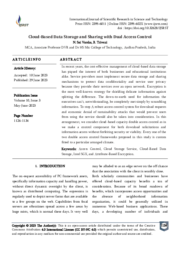 (PDF) Cloud-Based Data Storage and Sharing with Dual Access Control