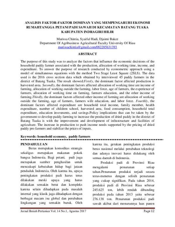 (PDF) Analisis Faktor-Faktor Dominan Yangmempengaruhi Preferensi Merek ...