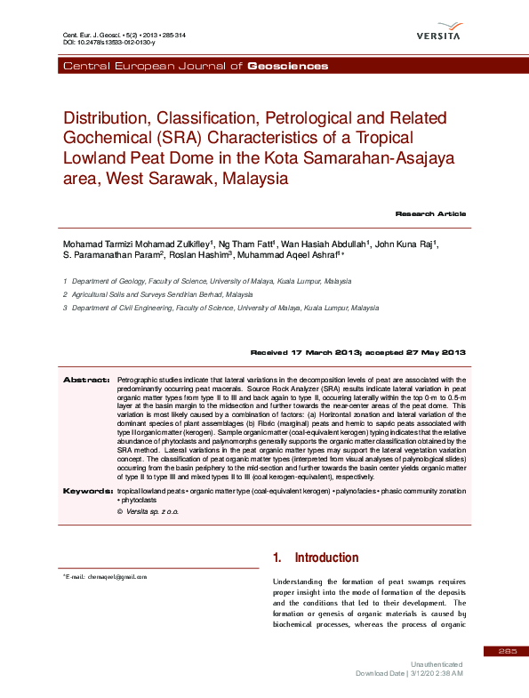(PDF) Distribution, classification, petrological and related gochemical ...