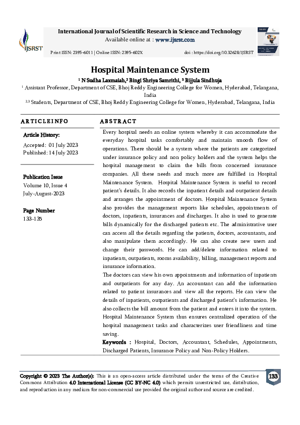 (DOC) HOSPITAL MANAGEMENT SYSTEM A PROJECT REPORT Submitted in Partial ...