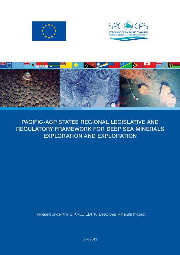 (PDF) Pacific-ACP States Regional Legislative and Regulatory Framework ...
