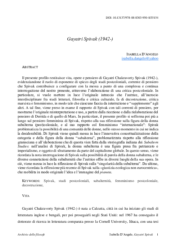 (PDF) Gayatri Spivak (1942