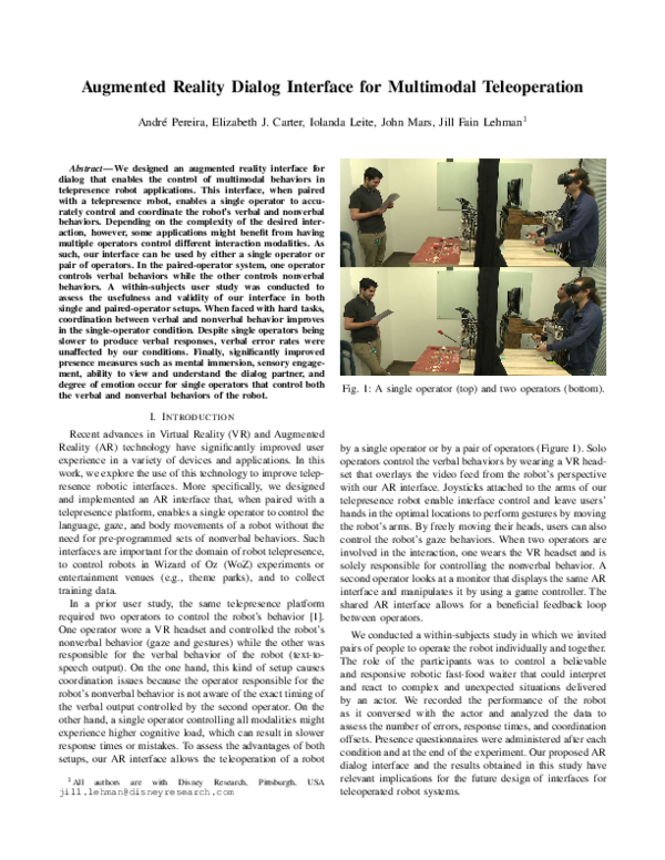 (PDF) Augmented reality dialog interface for multimodal teleoperation