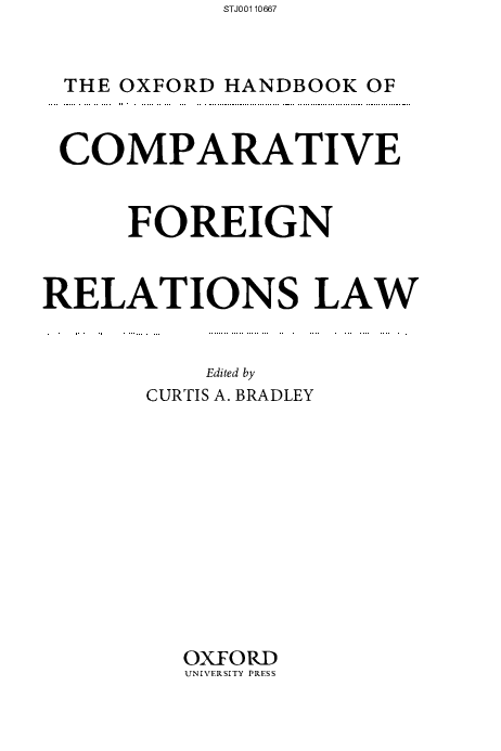 (PDF) The Oxford Handbook of Comparative Foreign Relations Law