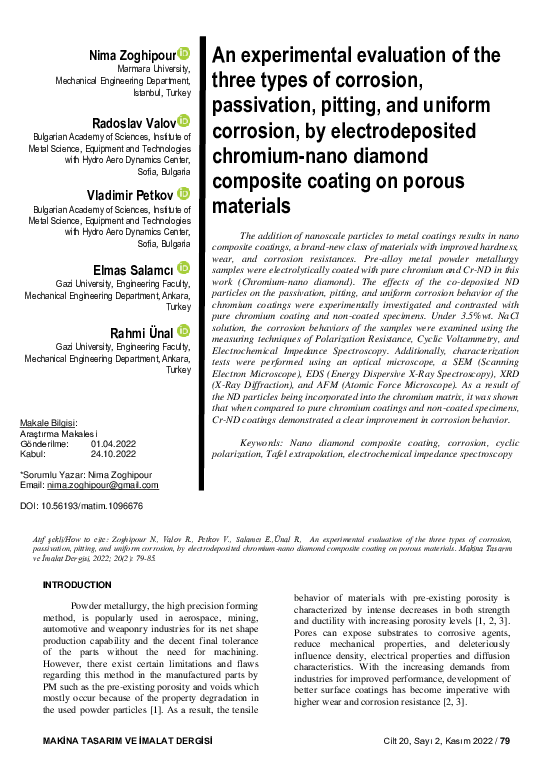 (PDF) An Experimental Evaluation of The Three Types of Corrosion ...