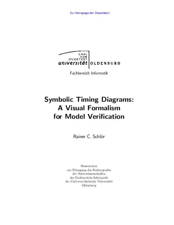(PDF) Symbolic timing diagrams: a visual formalism for model verification