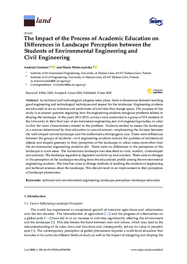 (PDF) The Impact of the Process of Academic Education on Differences in ...