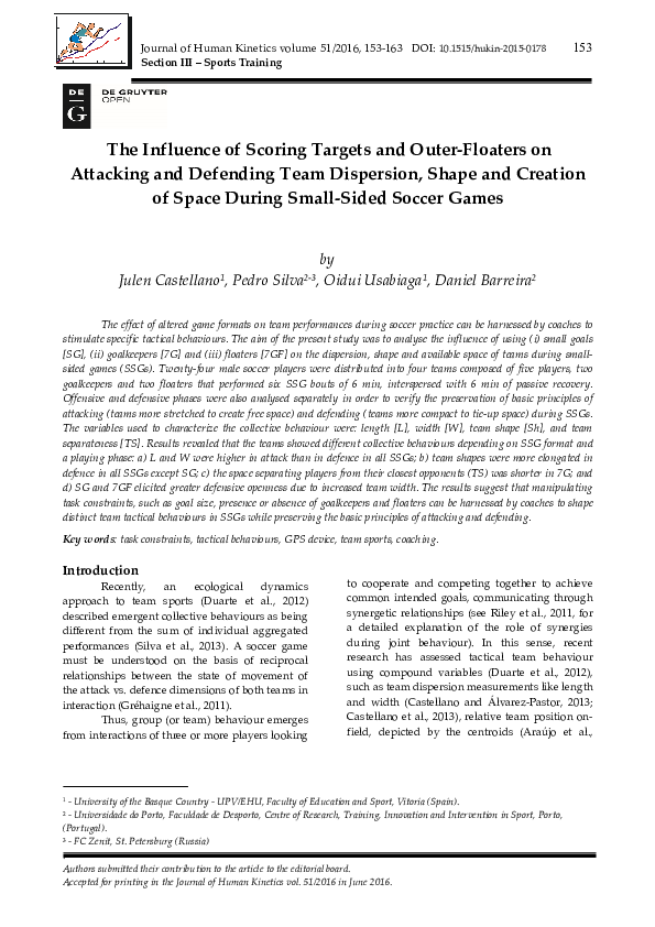 (PDF) The influence of scoring targets and outer-floaters on attacking ...