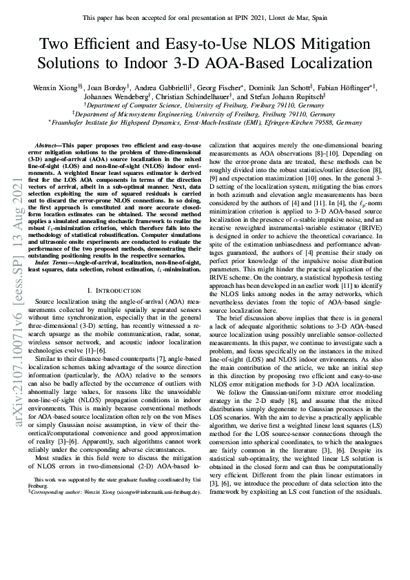 (PDF) Two Efficient and Easy-to-Use NLOS Mitigation Solutions to Indoor ...
