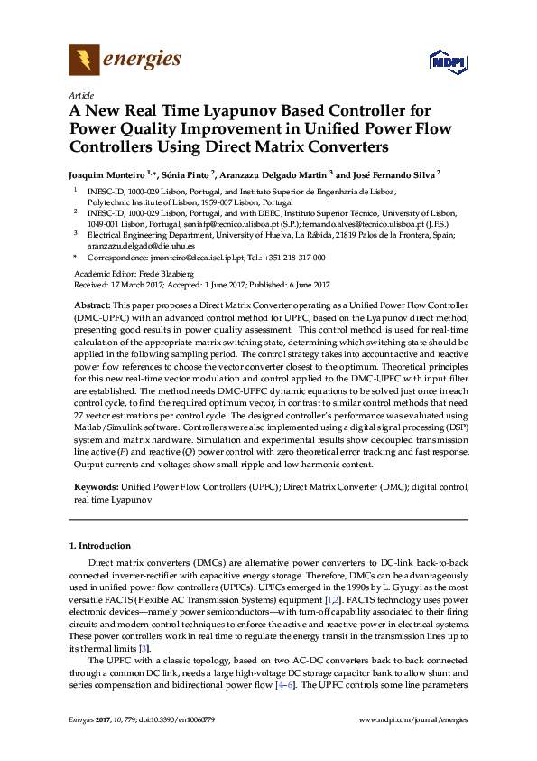 (PDF) A New Real Time Lyapunov Based Controller for Power Quality Improvement in Unified Power ...