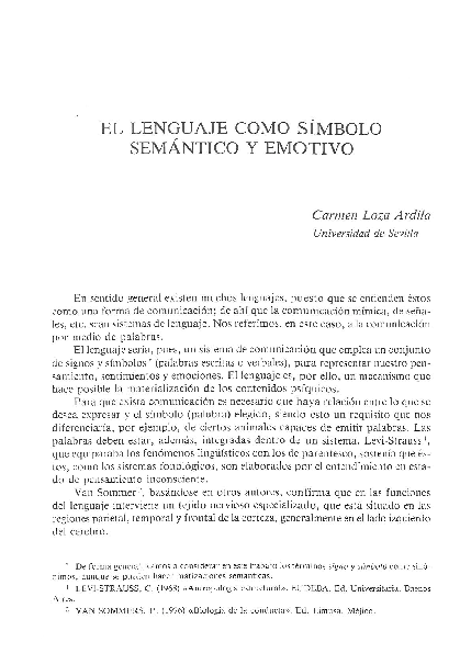 (PDF) El lenguaje como símbolo semántico y emotivo