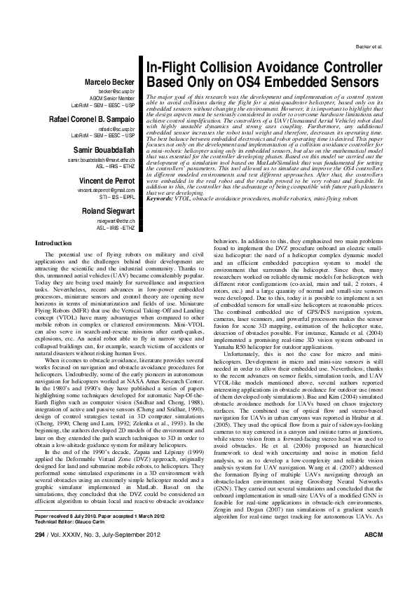 (PDF) In-flight collision avoidance controller based only on OS4 ...