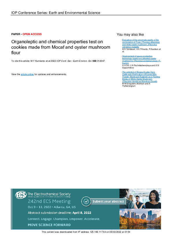(PDF) Organoleptic and chemical properties test on cookies made from ...