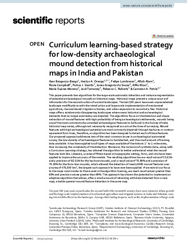 (PDF) Curriculum learning-based strategy for low-density archaeological mound detection from ...