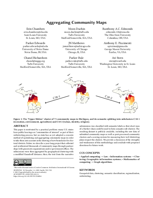 (PDF) Aggregating community maps