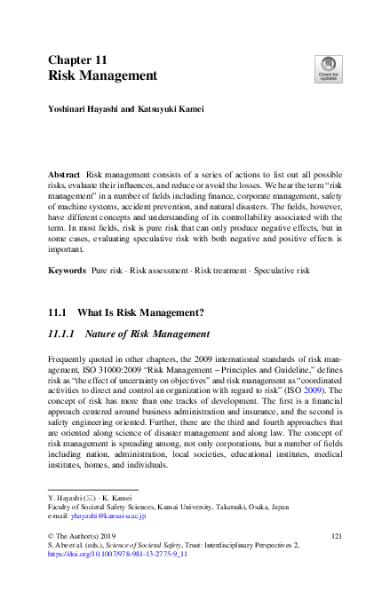 (PDF) Risk Management