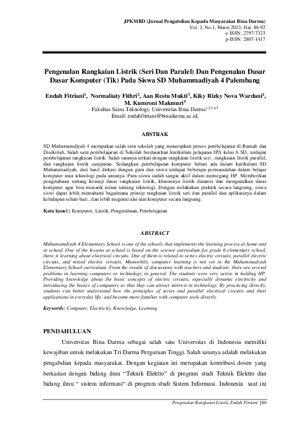 (PDF) Pengenalan Rangkaian Listrik (Seri Dan Paralel) Dan Pengenalan ...