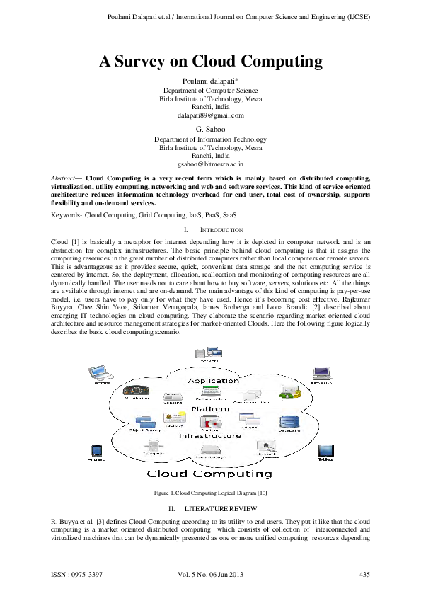 (PDF) A Survey on Cloud Computing