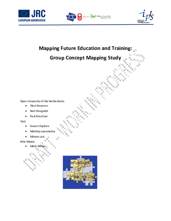 (PDF) Mapping Future Education and Training: Group Concept Mapping Study
