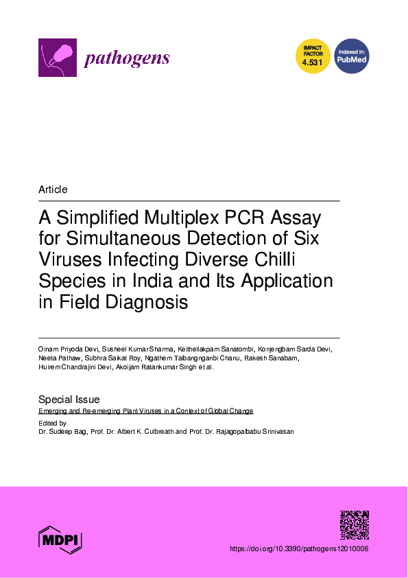 (PDF) A Simplified Multiplex PCR Assay for Simultaneous Detection of Six Viruses Infecting ...
