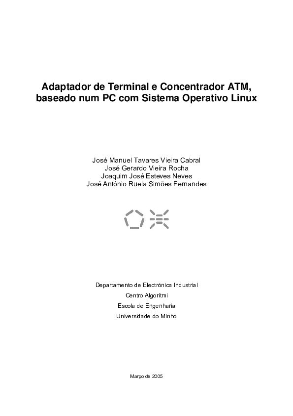 (PDF) Adaptador de terminal e concentrador ATM, baseado num PC com sistema operativo Linux