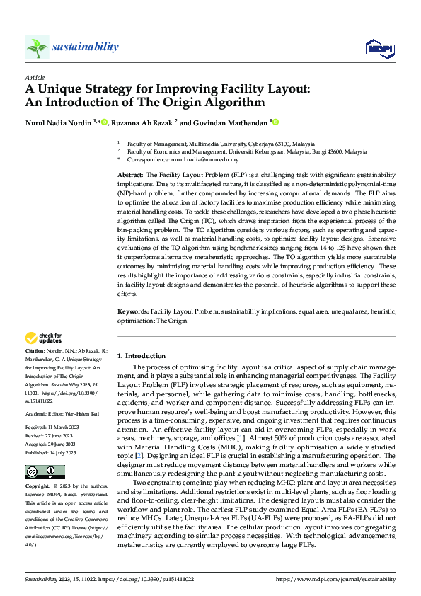 (PDF) A Unique Strategy for Improving Facility Layout: An Introduction ...