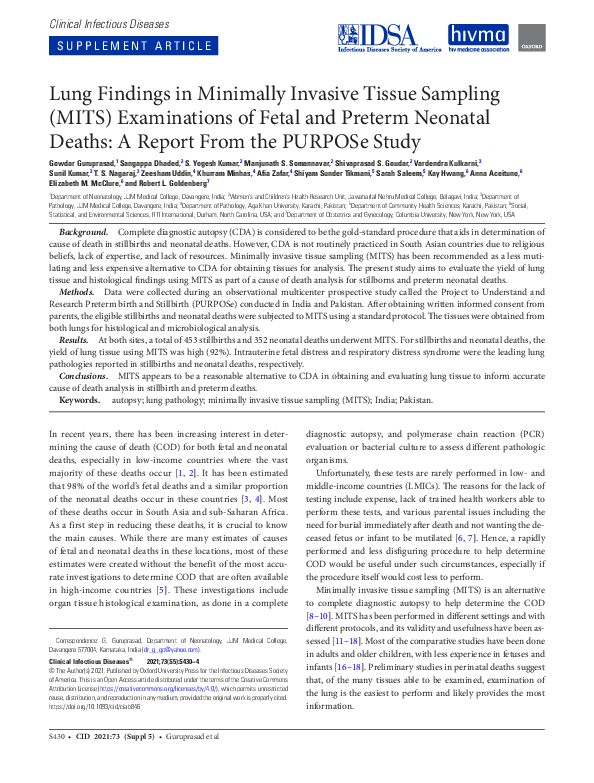 (PDF) Lung Findings in Minimally Invasive Tissue Sampling (MITS ...