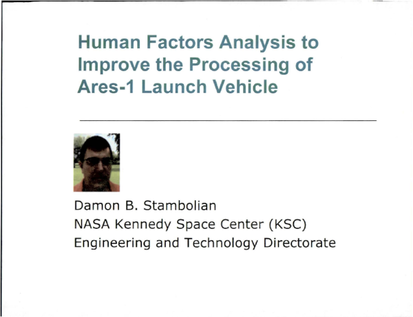(PDF) Human factors analysis to improve the processing of Ares-1 launch ...