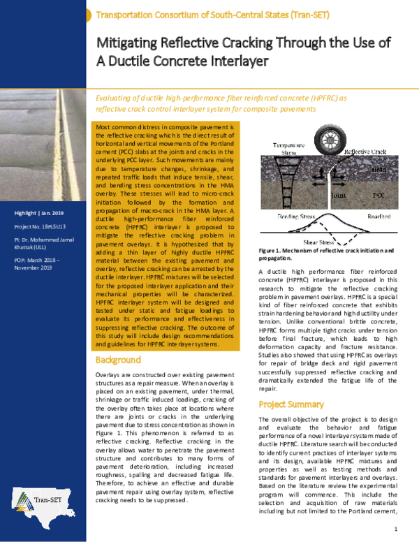(PDF) Mitigating Reflective Cracking Through the Use of a Ductile ...
