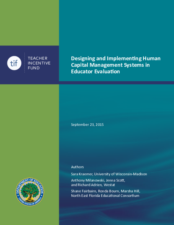 (PDF) Designing and Implementing Human Capital Management Systems in Educator Evaluation
