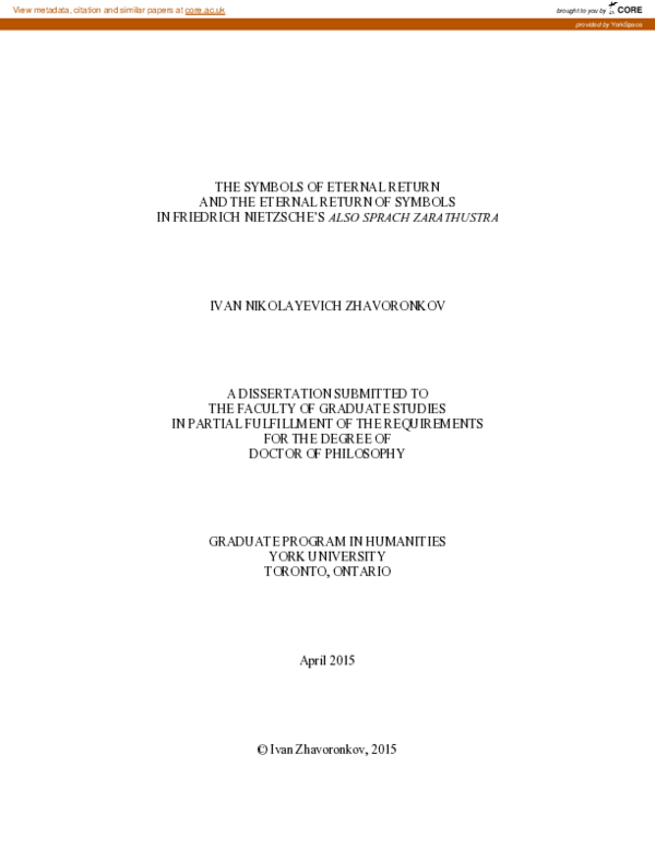 (PDF) The Symbols of Eternal Return and the Eternal Return of Symbols ...