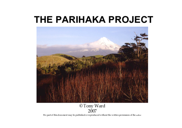 (PDF) THE PARIHAKA PROJECT PART 1.