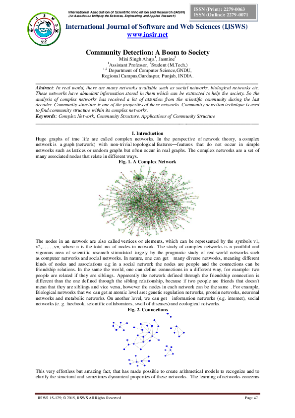 (PDF) Community Detection: A Boom to Society