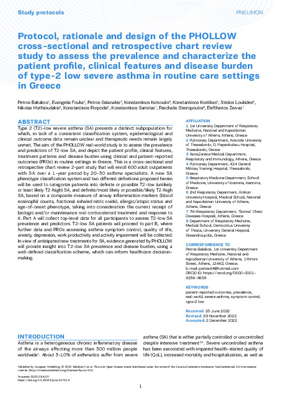 (PDF) Protocol, rationale and design of the PHOLLOW cross-sectional and retrospective chart ...