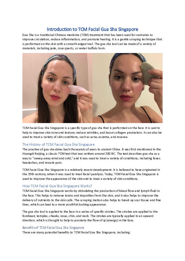 (PDF) Introduction to TCM Facial Gua Sha Singapore | MaKuang Singapore ...
