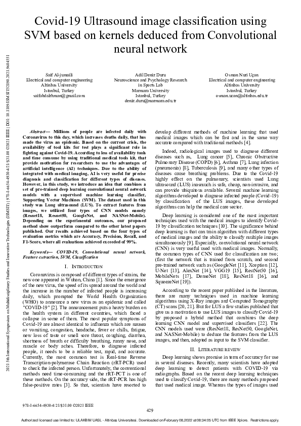 (PDF) Covid-19 Ultrasound image classification using SVM based on kernels deduced from ...