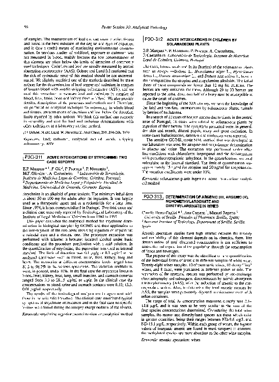 (PDF) Acute intoxications by strychnine: Two case reports