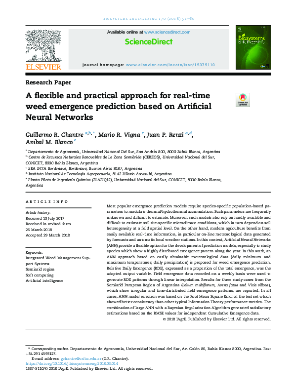 (PDF) A flexible and practical approach for real-time weed emergence prediction based on ...