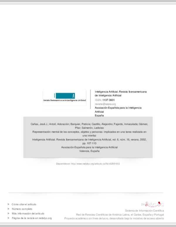 (PDF) Representación mental de los conceptos, objetos y personas implicados en una tarea ...