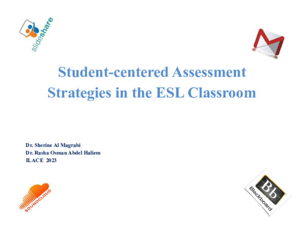 (PPT) Student centered Assessment Strategies in the ESL Classroom Copy