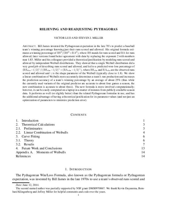 (PDF) Relieving and Readjusting Pythagoras