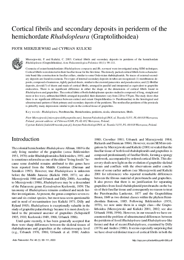 (PDF) Cortical fibrils and secondary deposits in periderm of the ...
