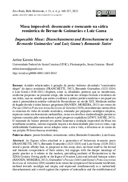 (PDF) Musa impossível: desencanto e reencanto na sátira romântica de ...
