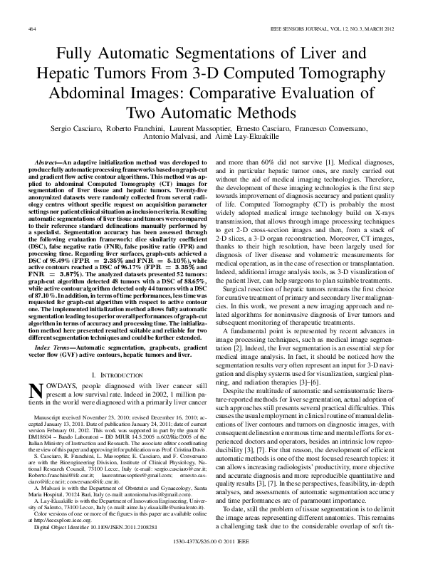 (PDF) Fully Automatic Segmentations of Liver and Hepatic Tumors From 3-D Computed Tomography ...