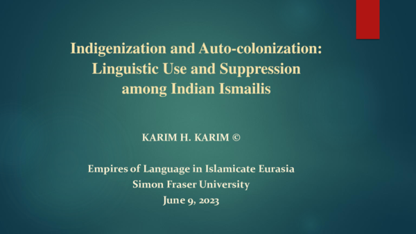 (PDF) Indigenization and Auto-colonization: Linguistic Use and ...