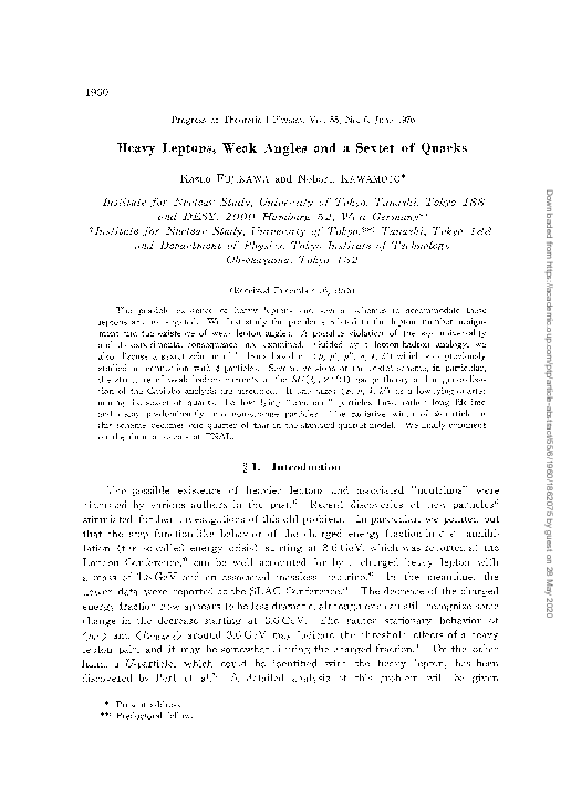 (PDF) Heavy Leptons, Weak Angles and a Sextet of Quarks