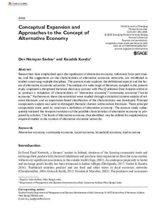 (PDF) Conceptual Expansion and Approaches to the Concept of Alternative ...
