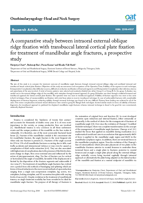 (PDF) A comparative study between intraoral external oblique ridge ...