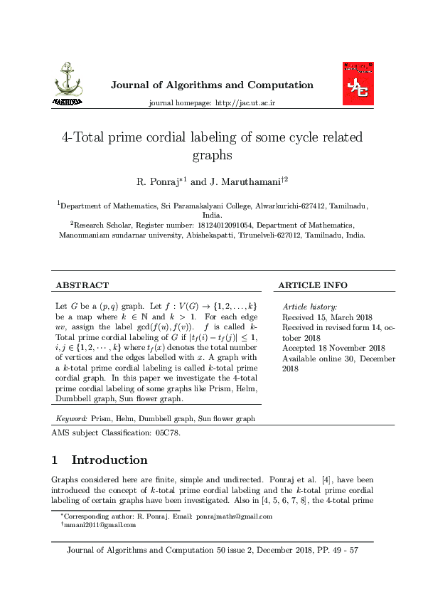 (PDF) Total Mean Cordial Labeling of Some Cycle Related Graphs